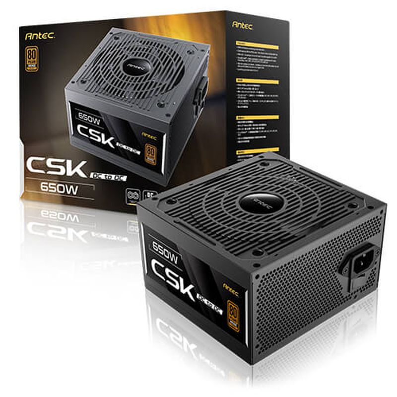 Napajalnik 650 W, ANTEC CSK DC 650, 120 mm vent | Links slo